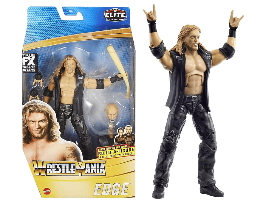 WWE Edge WrestleMania Action Figure with Entrance Vest & Bat – Squared ...